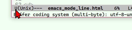 Emacs: Mode Line (Status Bar)