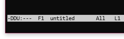 Emacs: Mode Line (Status Bar)